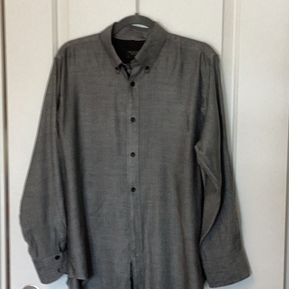 rag & bone | Shirts | Rag Bone Charcoal Herringbone Shirt M | Poshmark